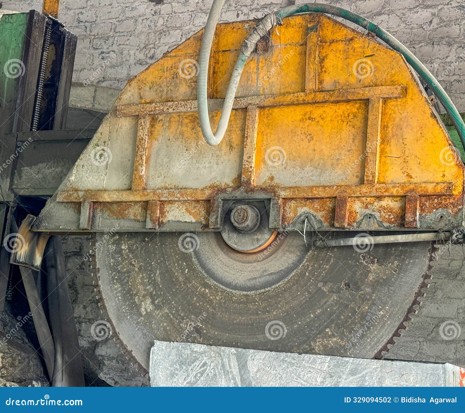 A Closeup Shot of a Granite Block Cutter Stock Photo - Image of stone ...