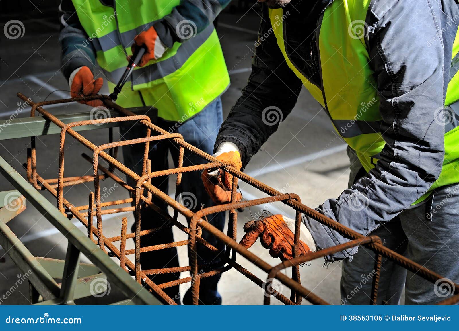 Closeup Shot on Hands Fixing Steel Stock Photo - Image of hands, metal ...