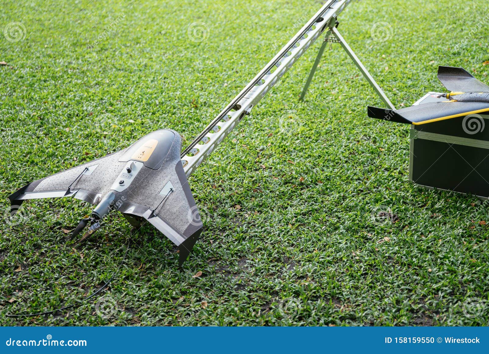 Closeup Shot of a High-tech Flying Drone Device Stock Photo - Image of ...