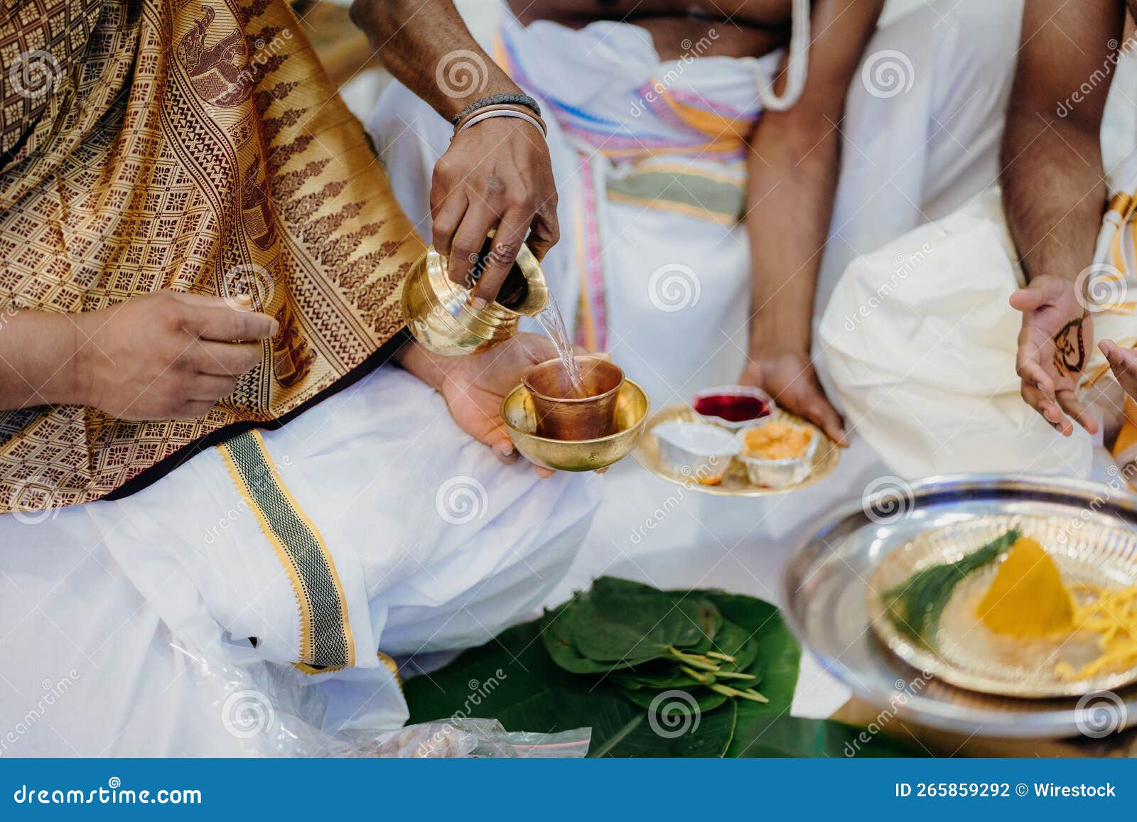 Closeup Shot of the Indian Traditional Ceremony Stock Photo - Image of ceremony, meal: 265859292