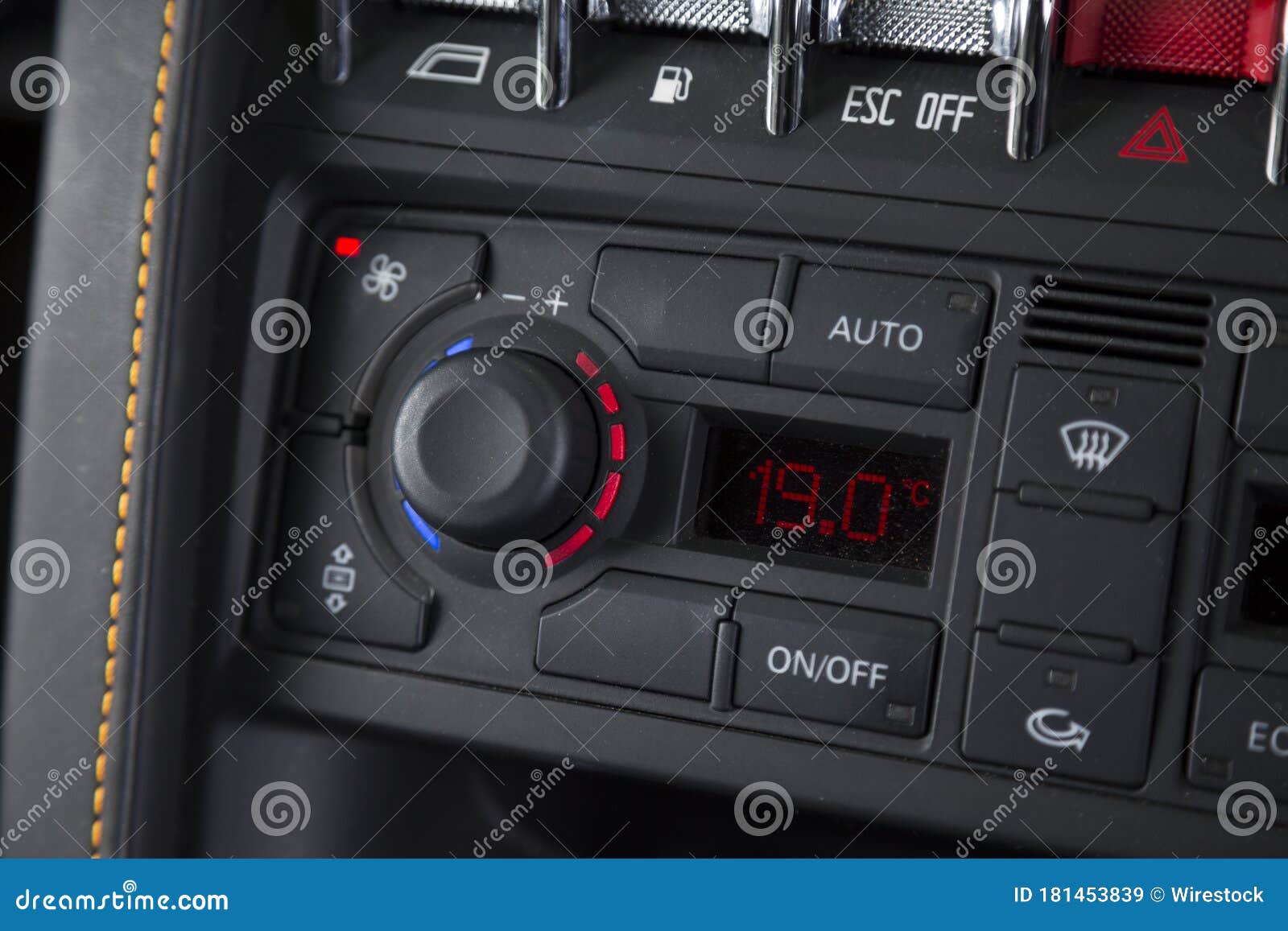 Closeup Shot of the Infotainment System of a Modern Car Stock Image ...