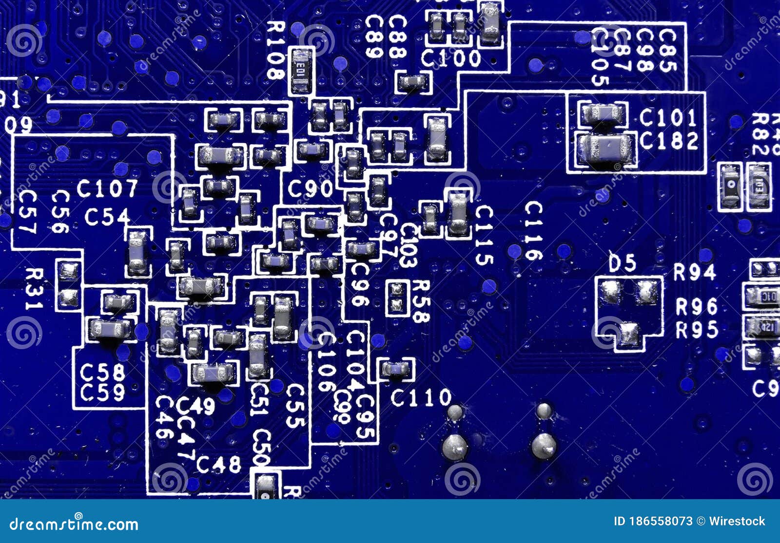 Closeup Shot of Integrated Electrical Circuits Stock Image - Image of ...