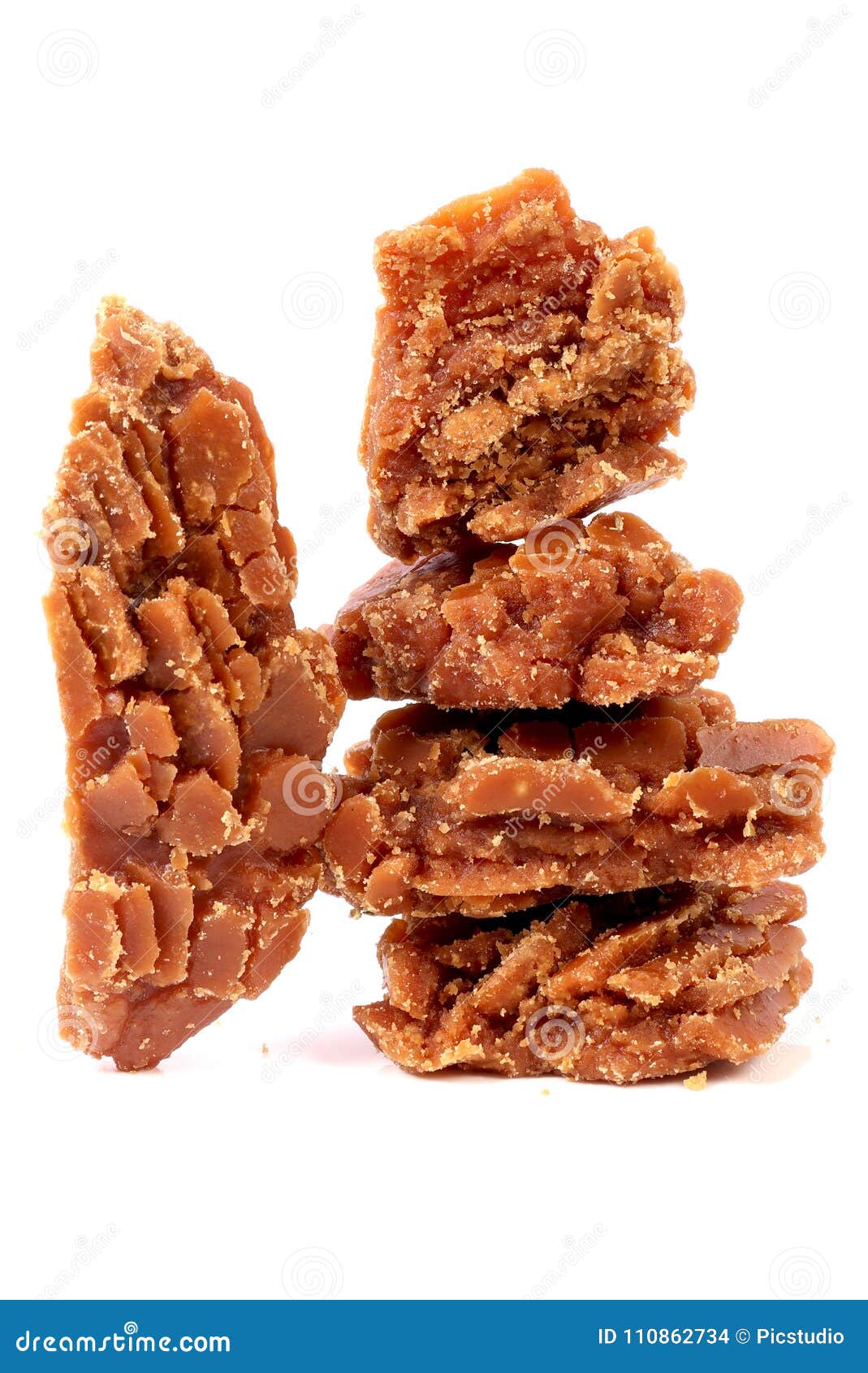 Jaggery stock photo. Image of texture, pieces, healthy - 110862734