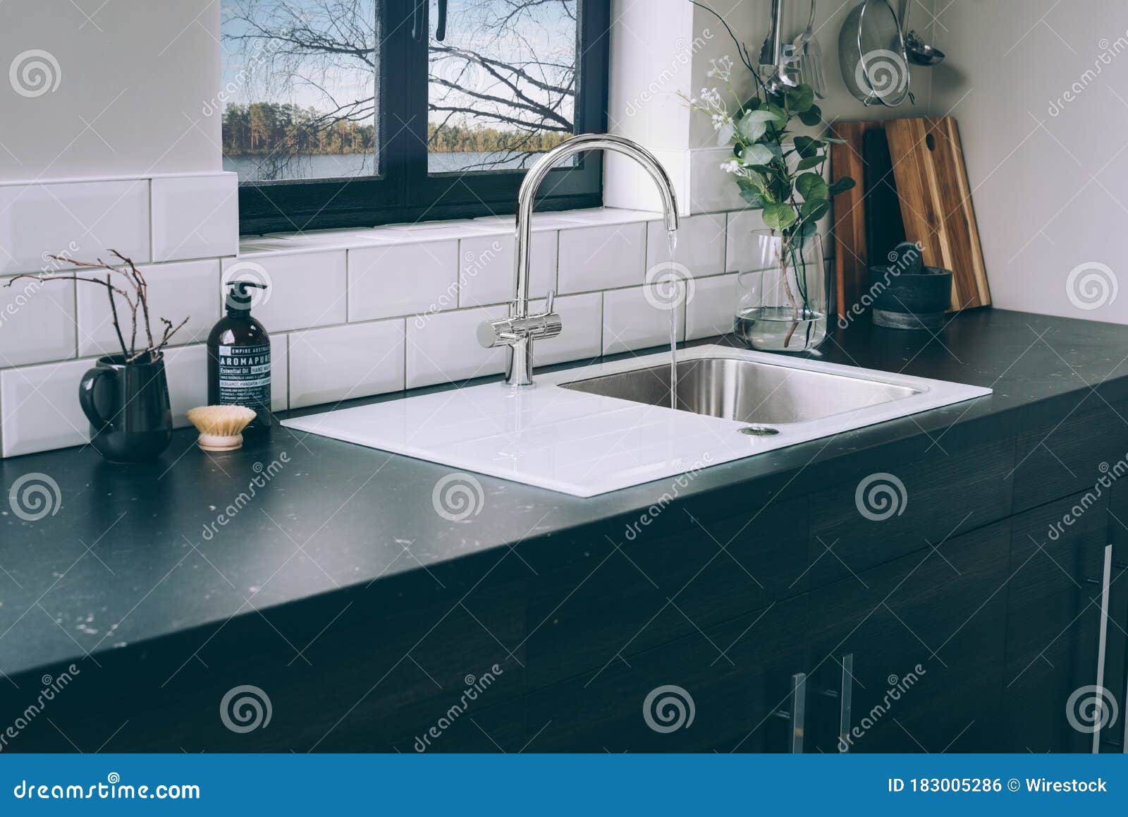 Closeup Shot of Kitchen Sink Editorial Photo - Image of cleaning ...