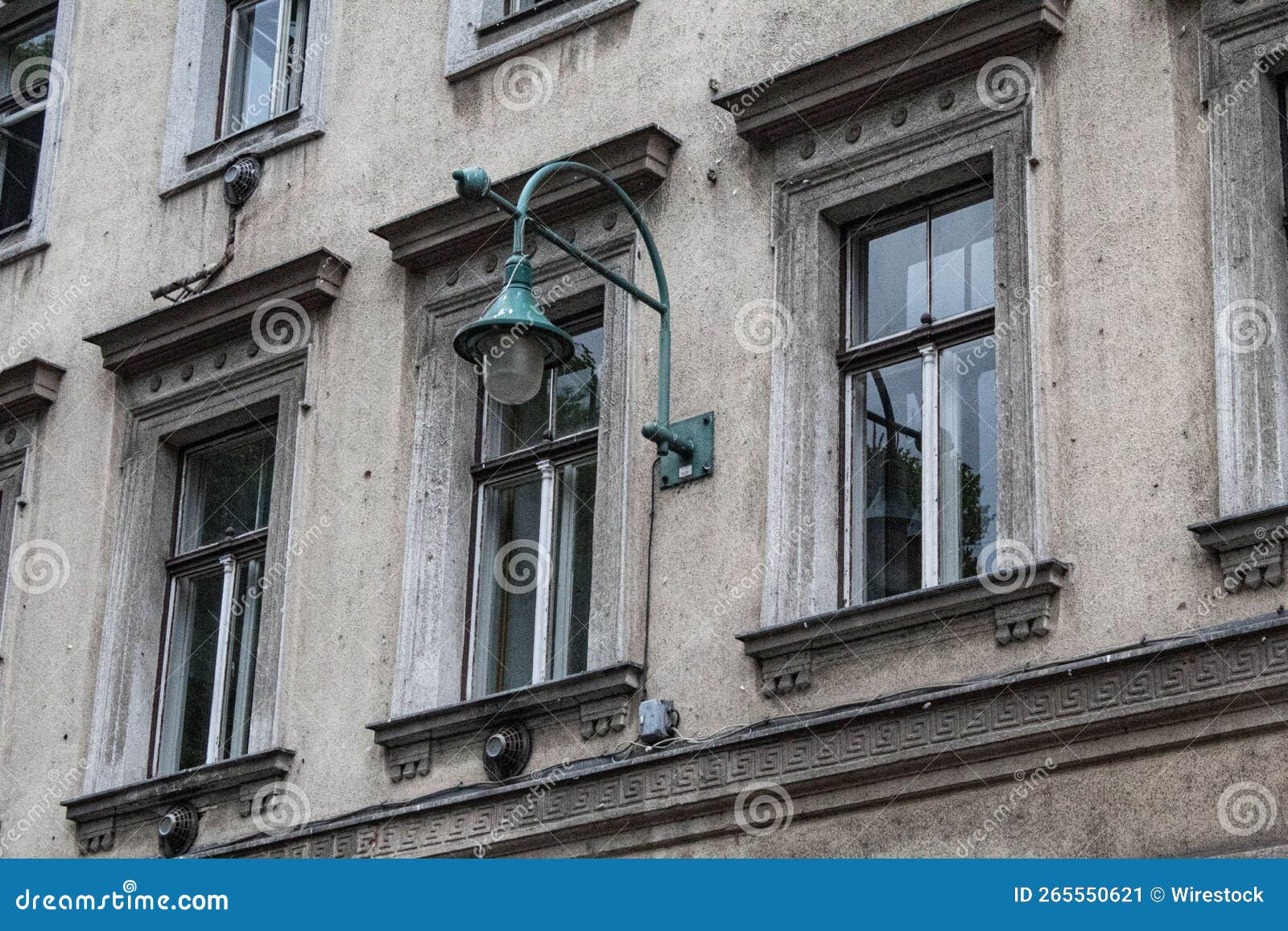 Closeup Shot of a Lamp Fixed on an Old Stone Building during Daytime ...