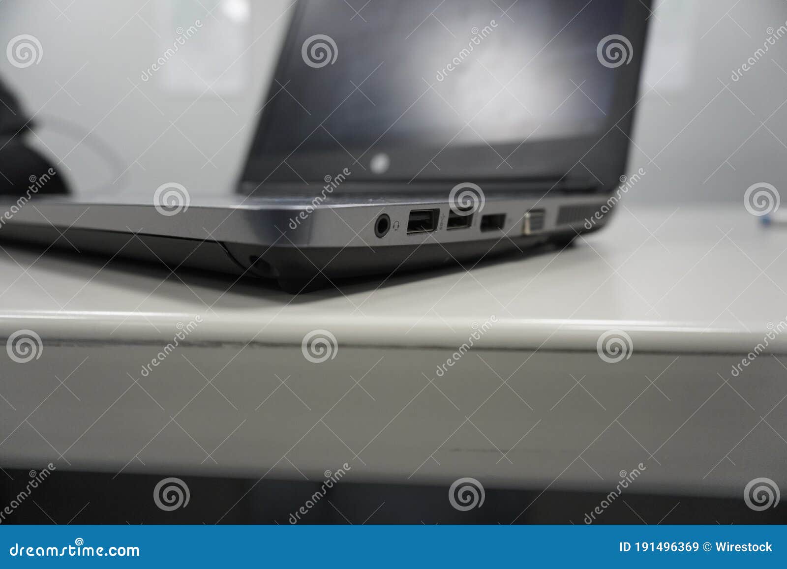 Closeup Shot of LAN and Graphic Ports of Laptop Computer Stock Image ...