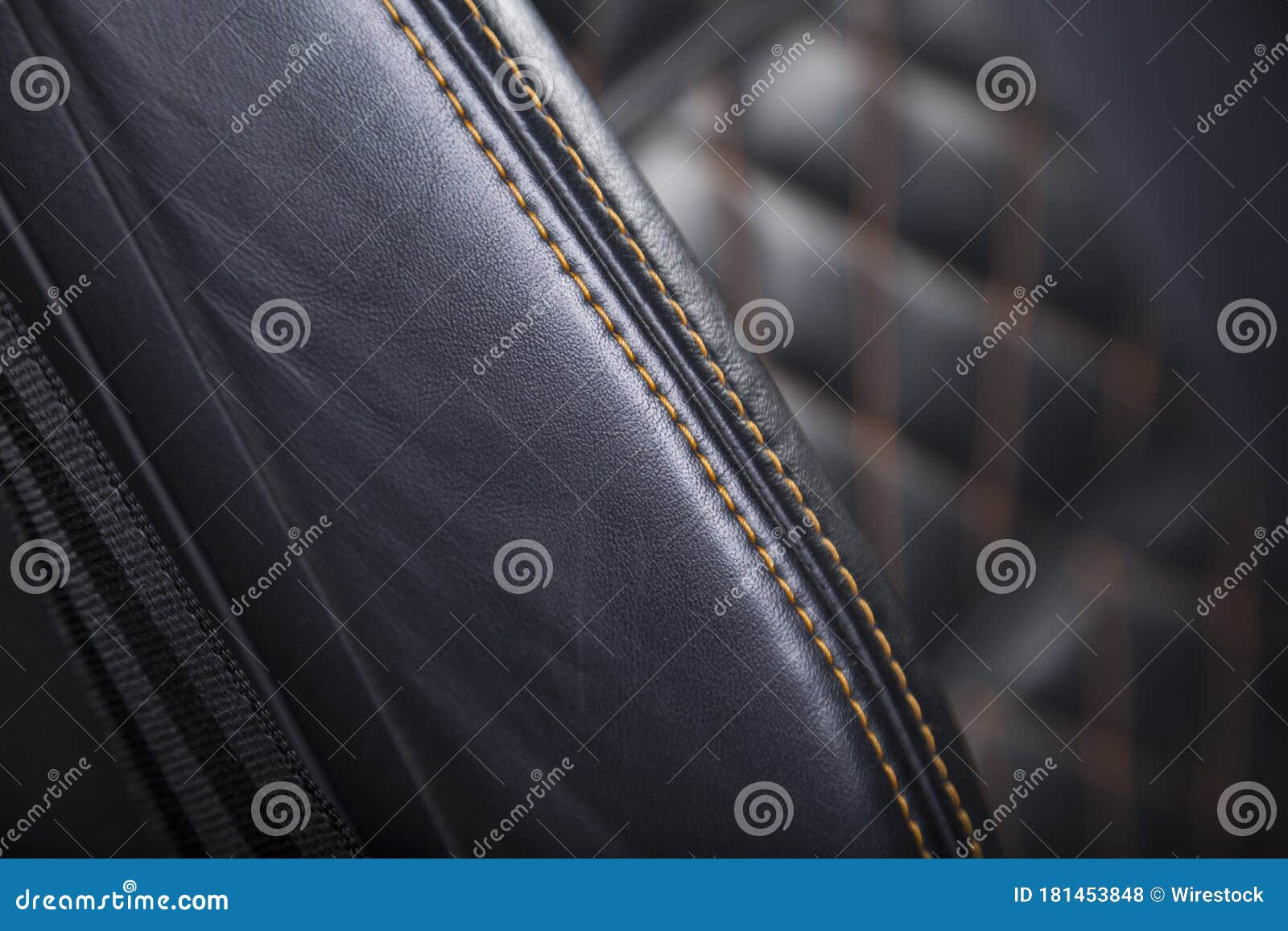 Closeup Shot of the Leather Seat Texture of a Modern Car Stock Photo ...