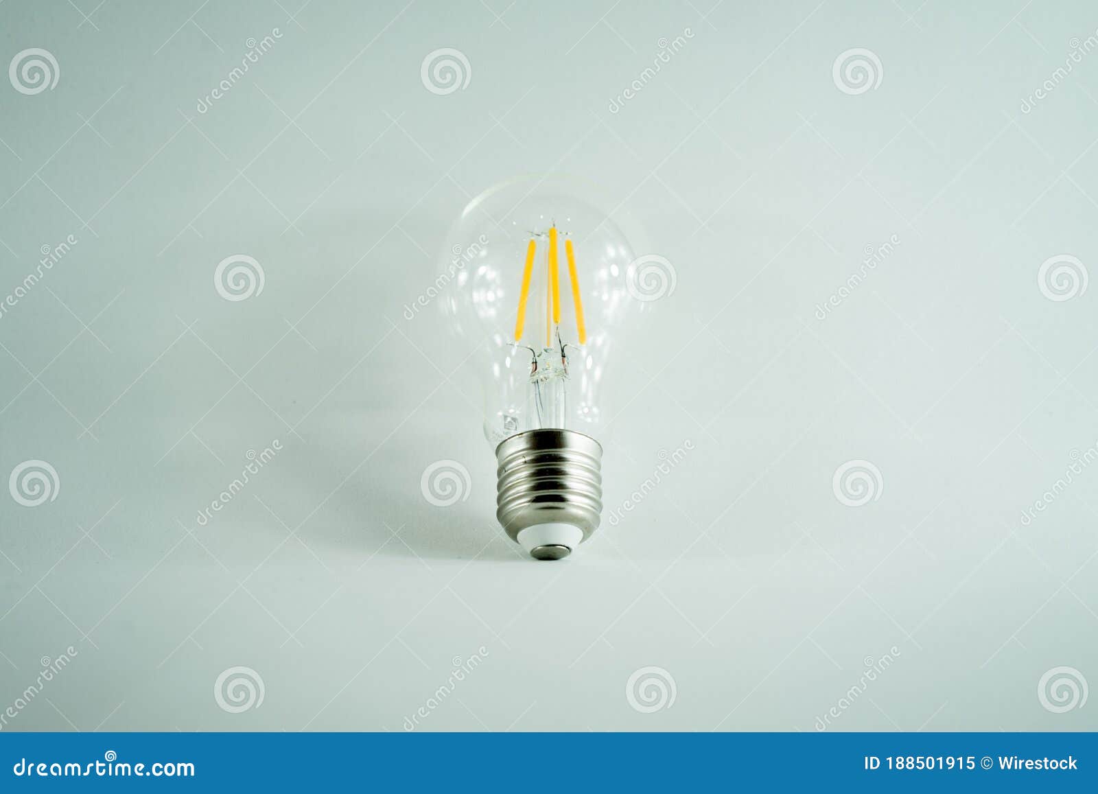 Closeup Shot of the Light Bulb on a White Background - Invention ...