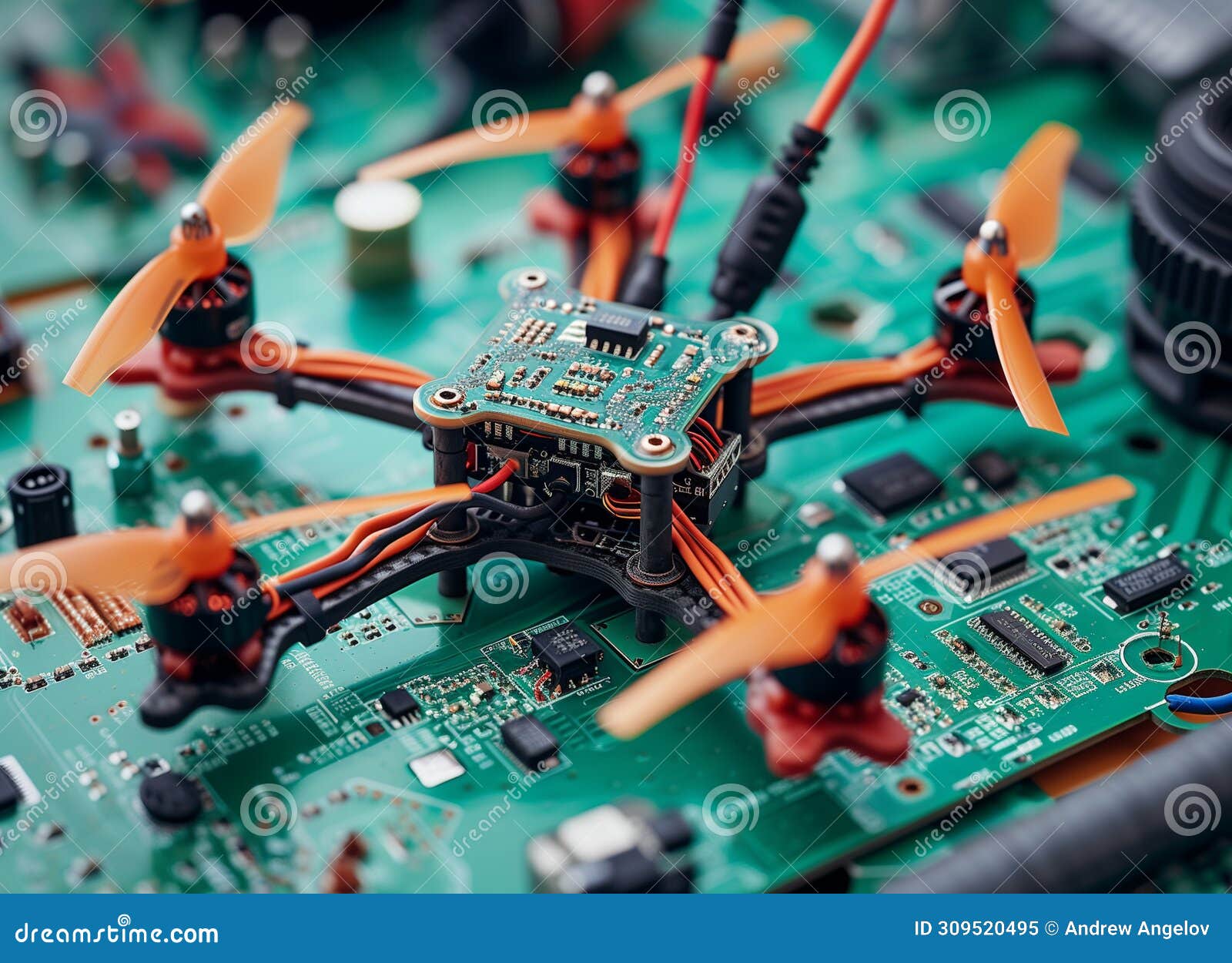 Closeup Shot of Male Hands Disassembling Circuit Board with ...