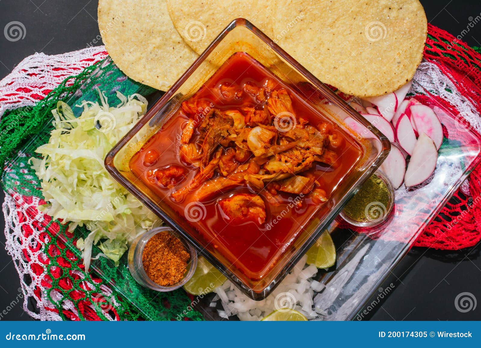 Closeup Shot of a Mexican Menudo Soup Stock Image - Image of cooking ...
