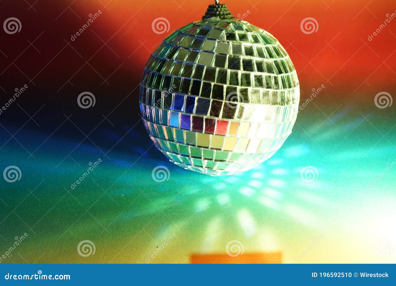Closeup Shot of a Mini Disco Ball Stock Photo - Image of glow, party ...