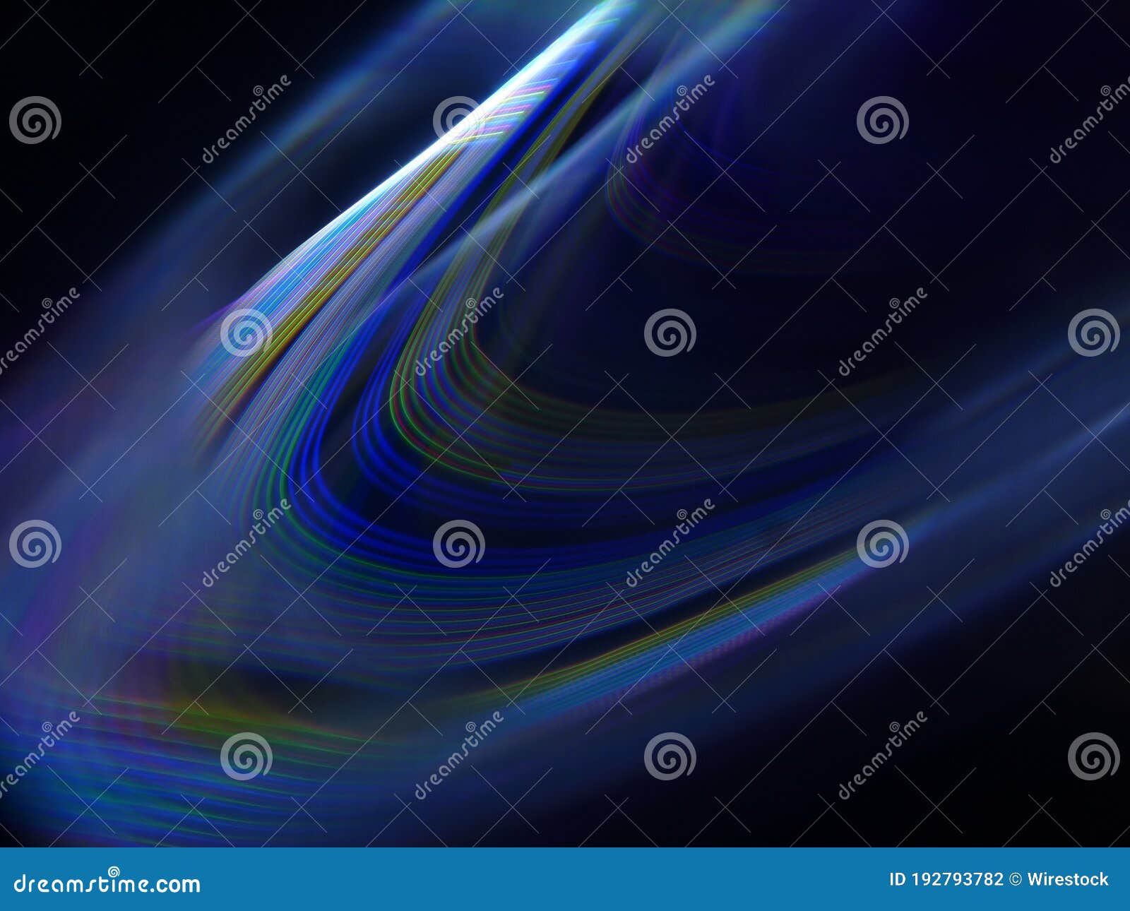 Closeup Shot of Movements of Light, Smooth Light Art, Visual Space ...