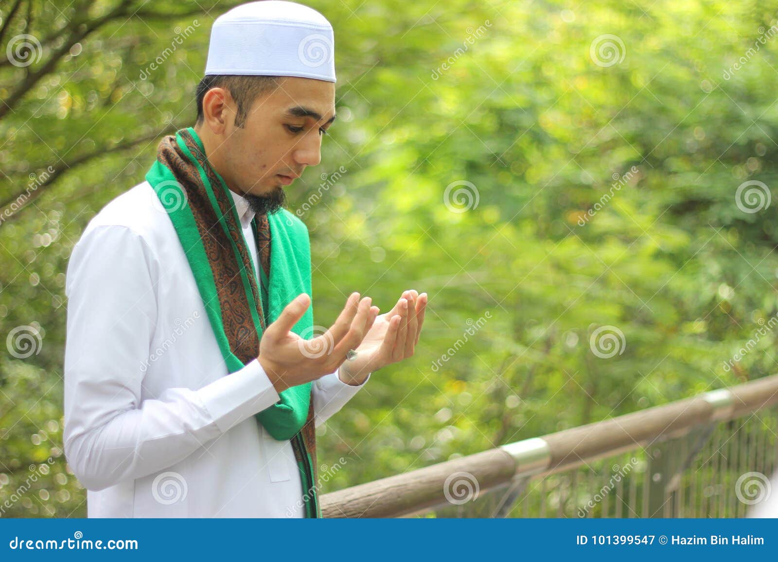 Closeup shot of muslim man stock image. Image of spiritual - 101399547