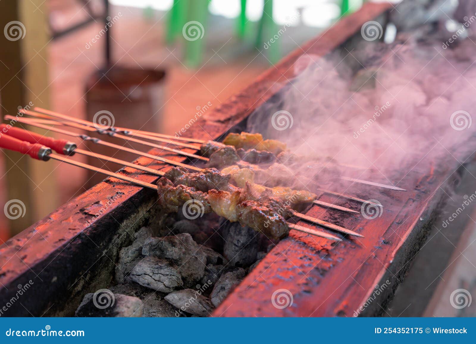 Closeup Shot of the Mutton Barbeque Stock Image - Image of steak, sheep ...