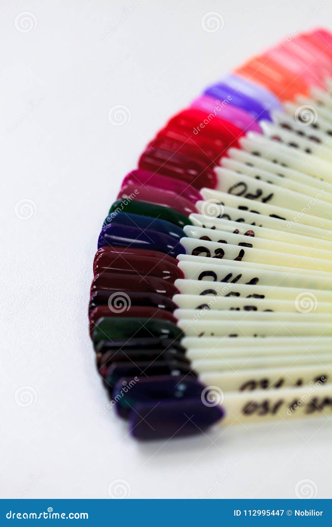 Closeup Shot of Nails Color Polish Samples Stock Image - Image of ...