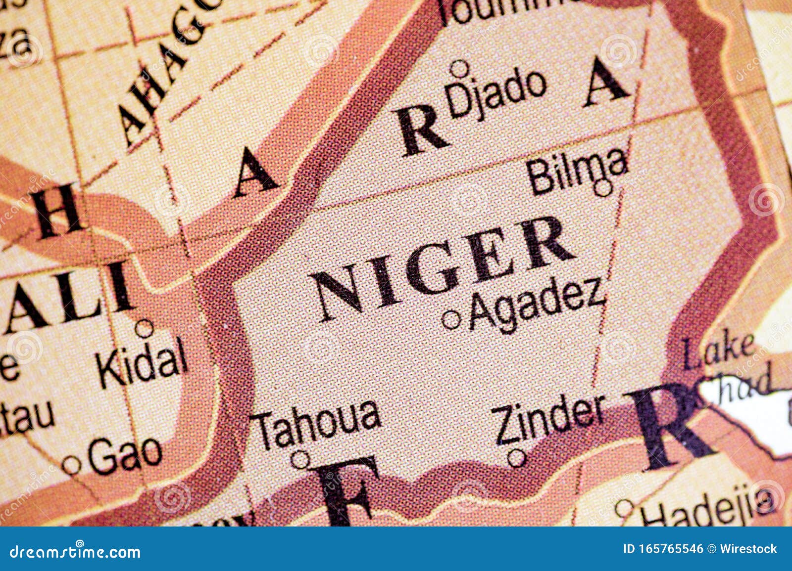 Closeup Shot of the Niger Country on the Map Stock Photo - Image of ...