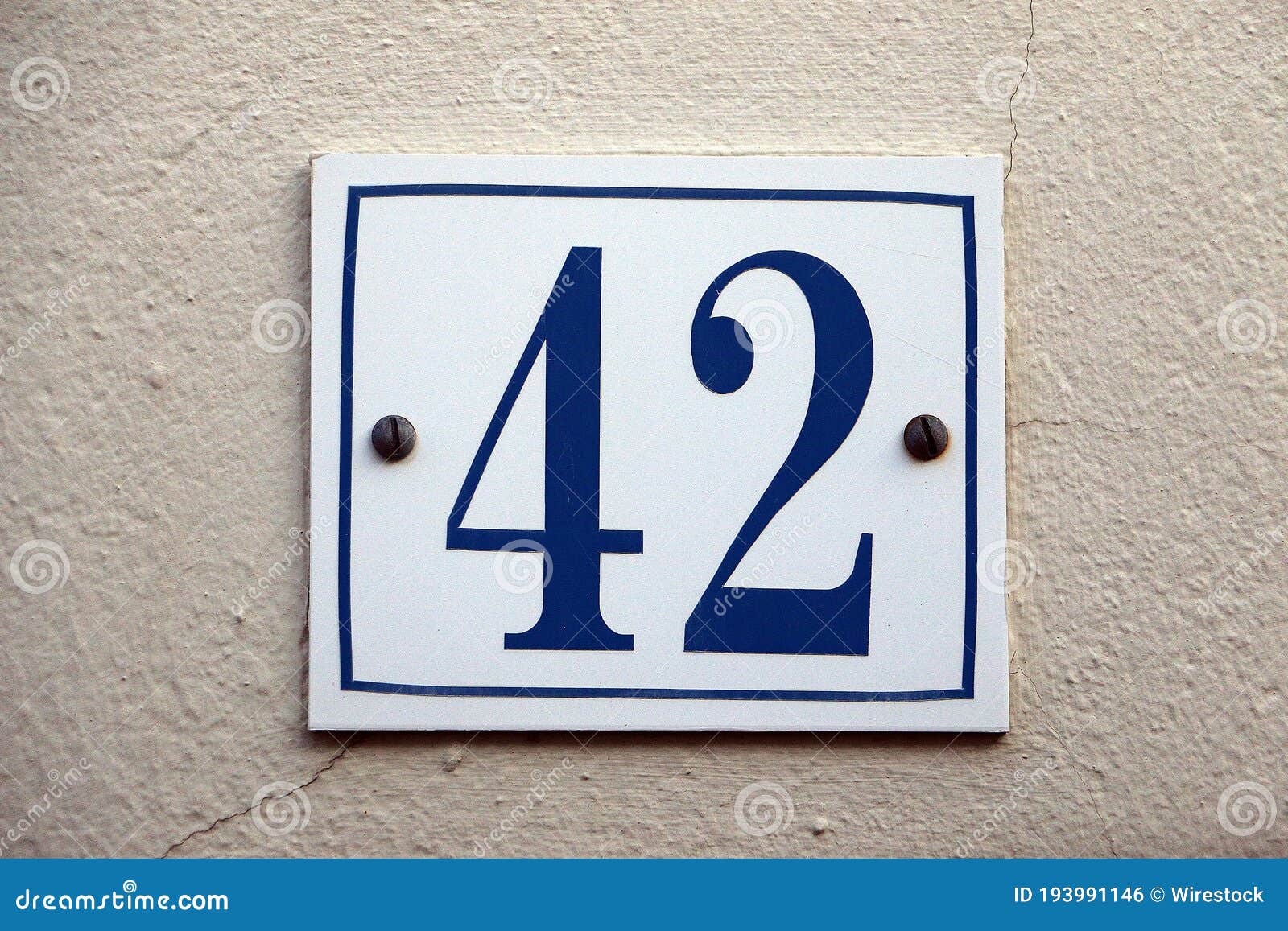 Closeup Shot of the Number Sign of a House Stock Photo - Image of home ...