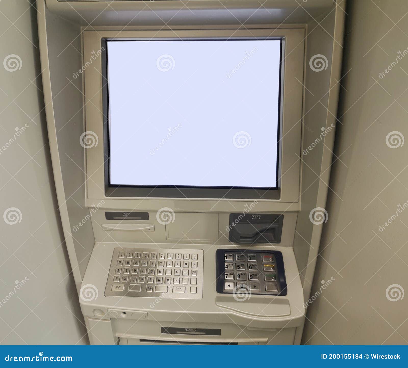 Closeup Shot of an Old Atm Machine Stock Photo - Image of rate, hard ...