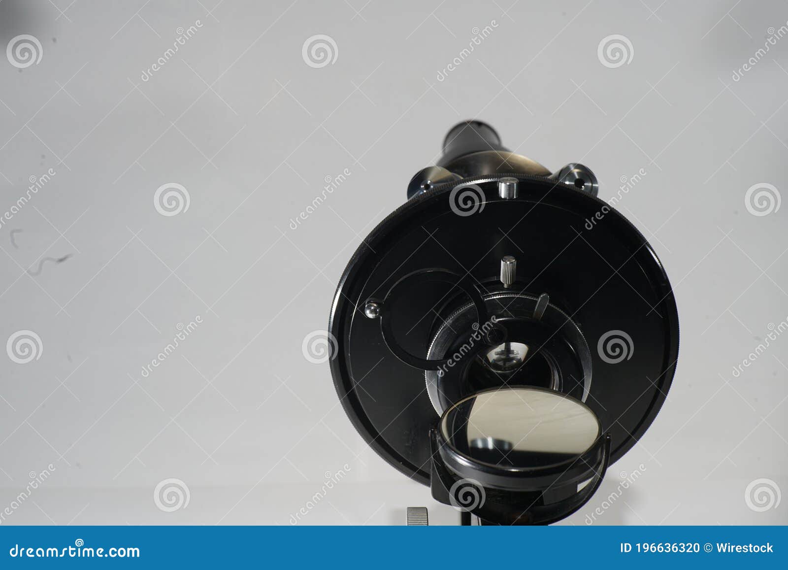 Closeup Shot of an Old Black Microscope Stock Photo - Image of test ...