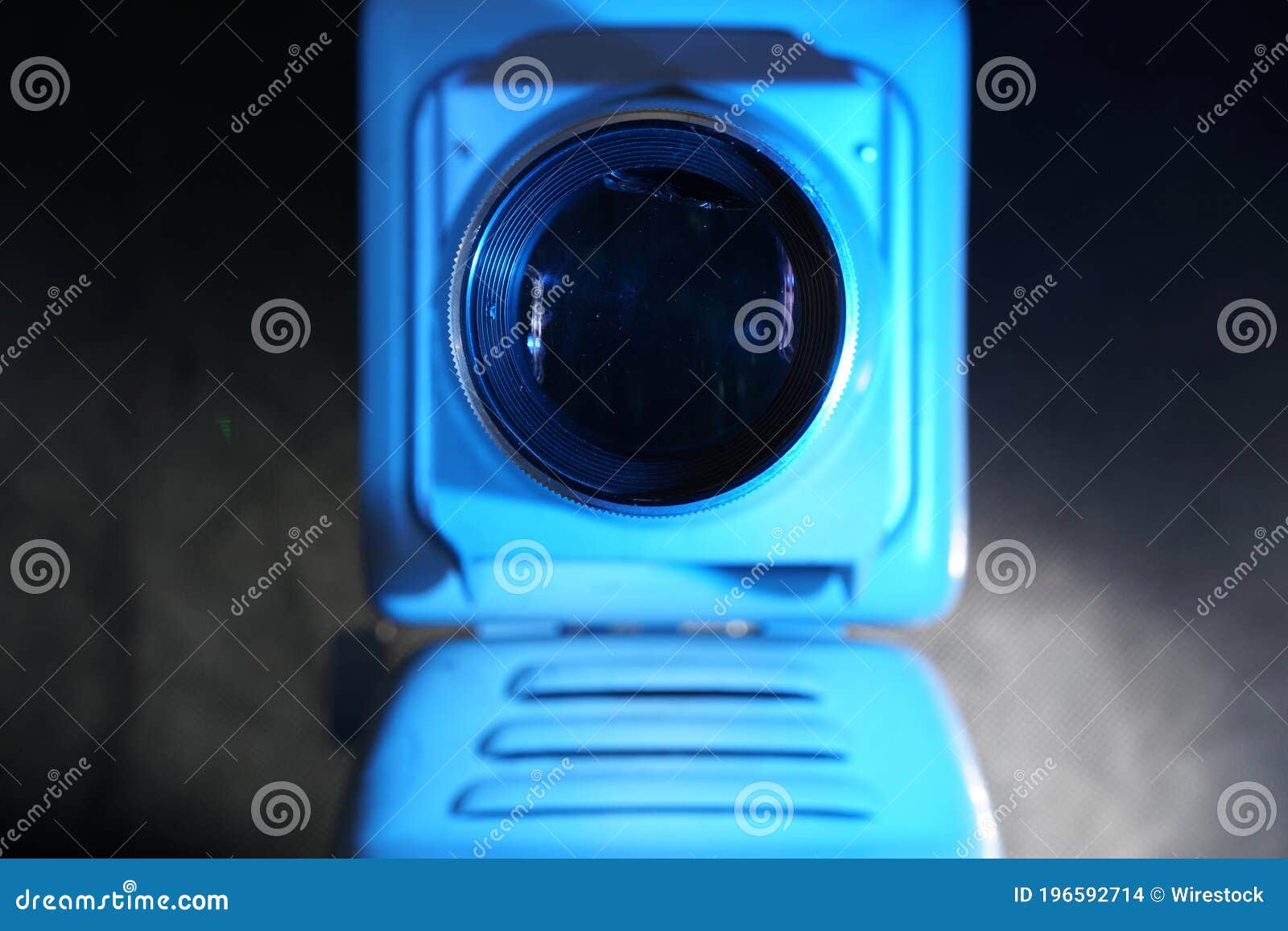 Closeup Shot of Old Slide Projector with Slide Frame Stock Photo ...