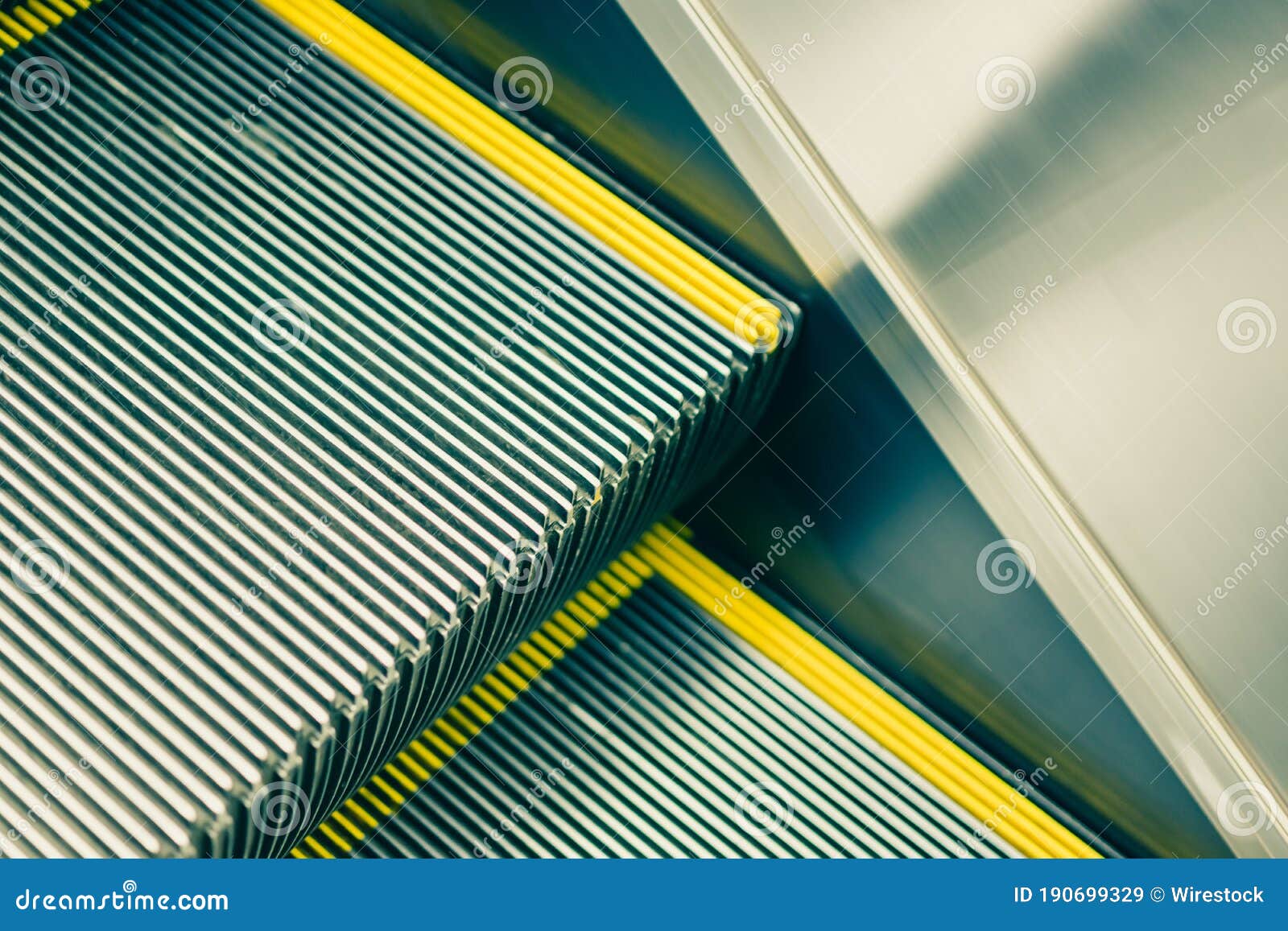 Closeup Shot of an Open Escalator Step Texture Stock Image - Image of ...
