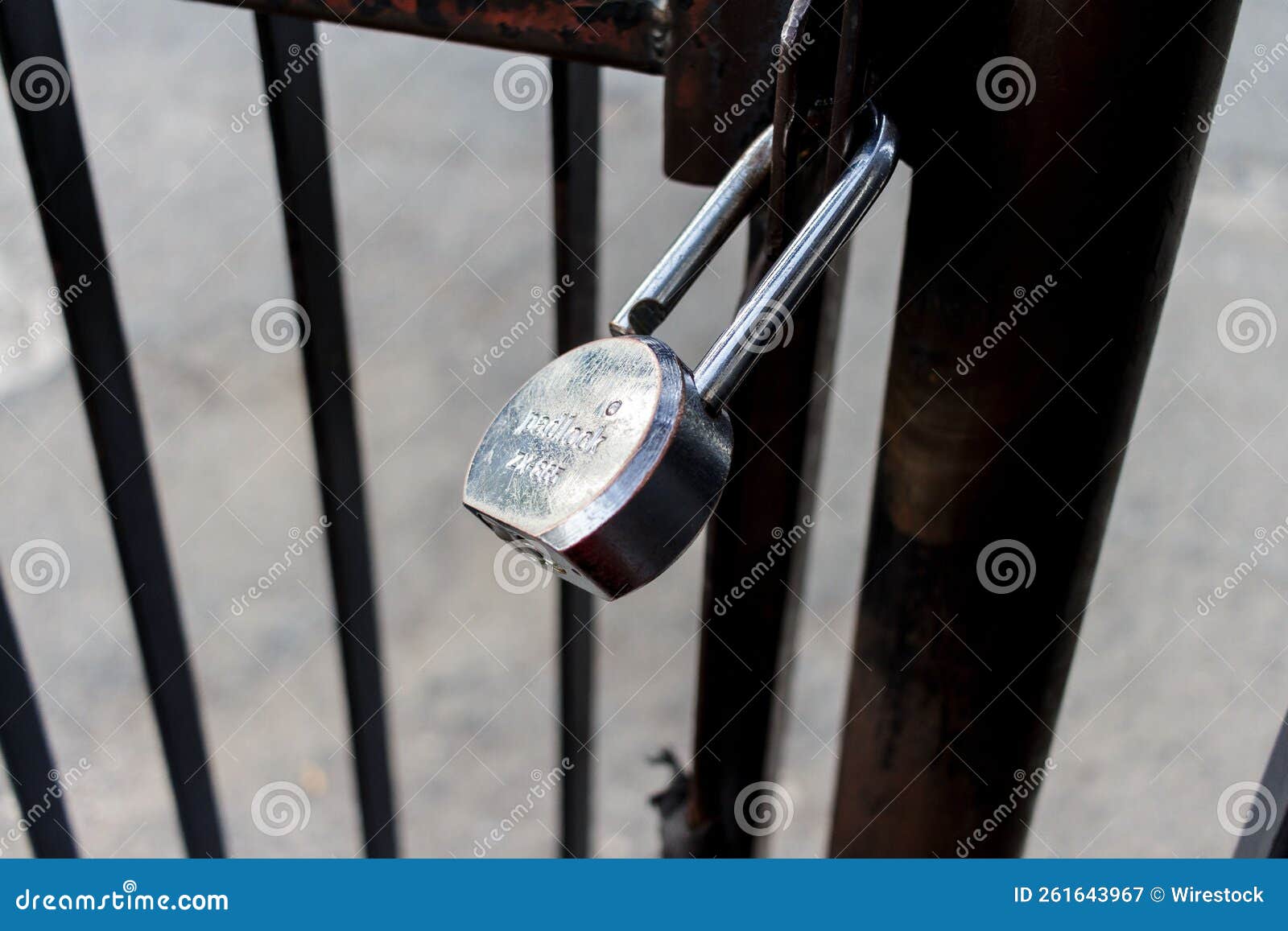 Closeup Shot of the Padlock on a Gate in Jamaica Editorial Photography ...