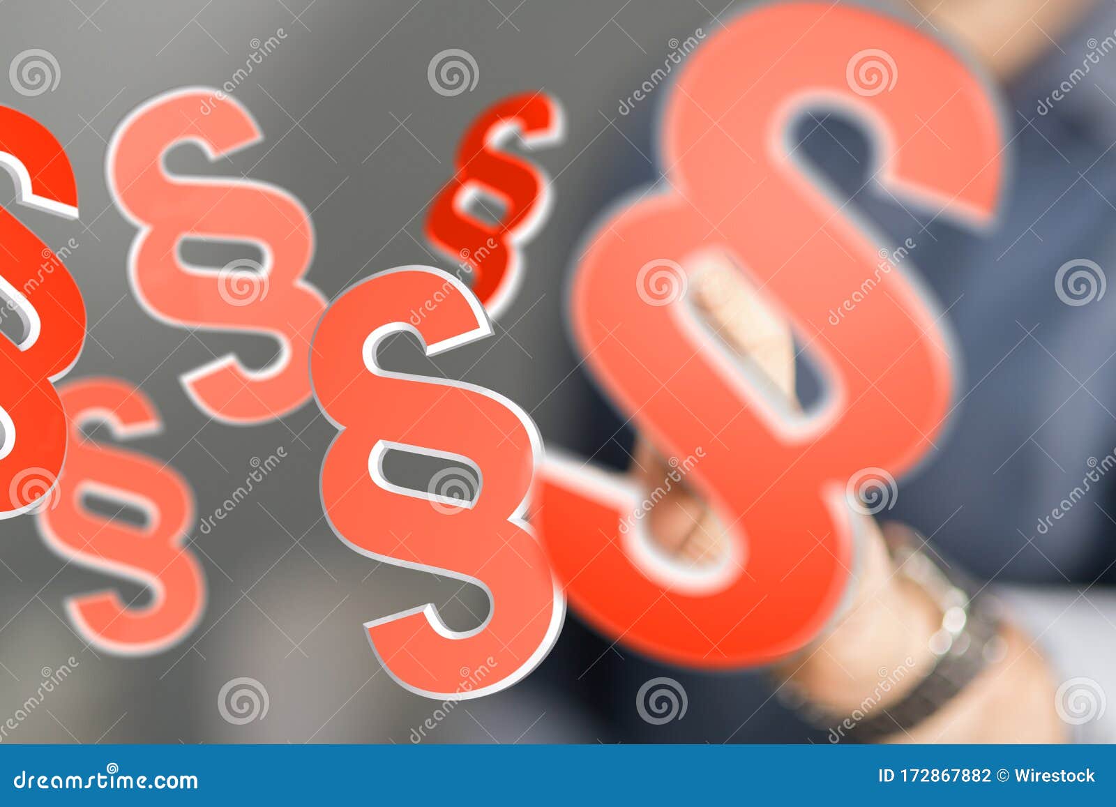 Closeup Shot of Paragraph Signs Next To Each Other Stock Photo - Image ...