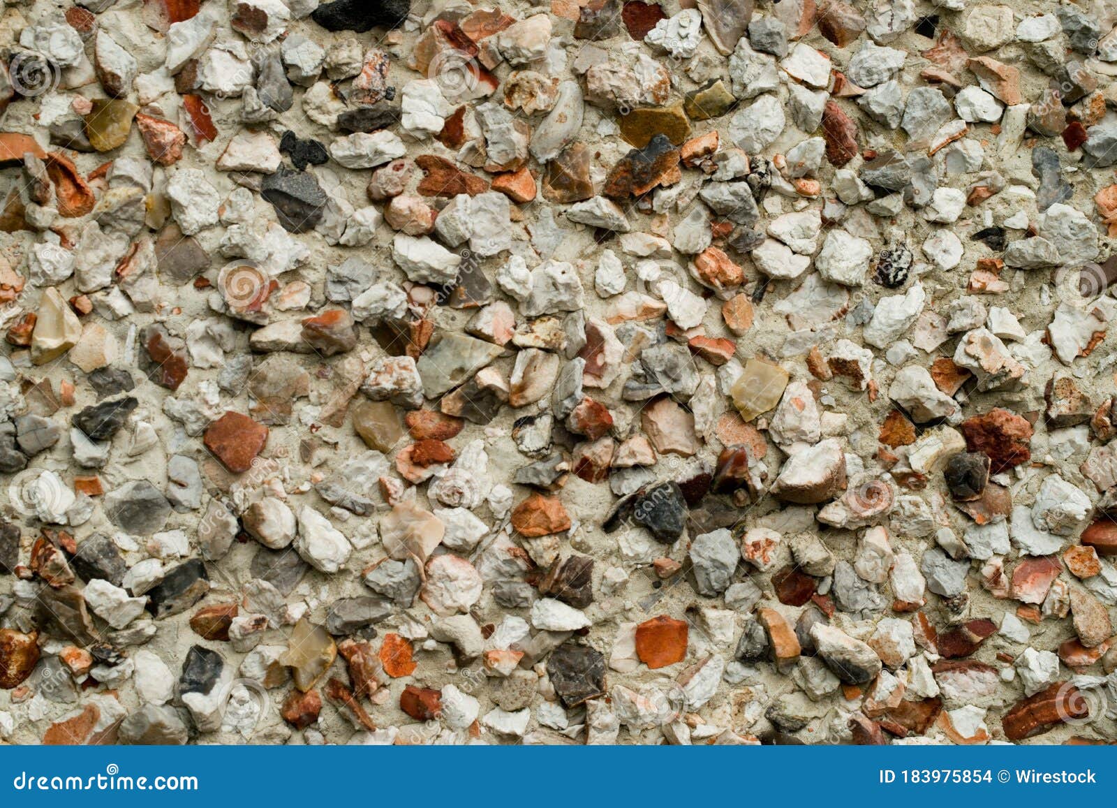 Closeup Shot of Pebbledash Made of Small Rocks Stock Photo - Image of ...