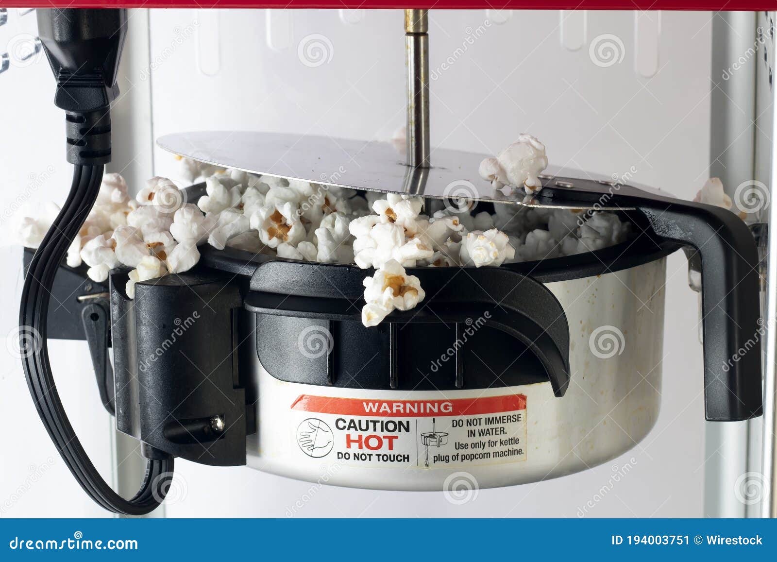Closeup Shot of the Process of Popcorn Making Stock Image - Image of ...