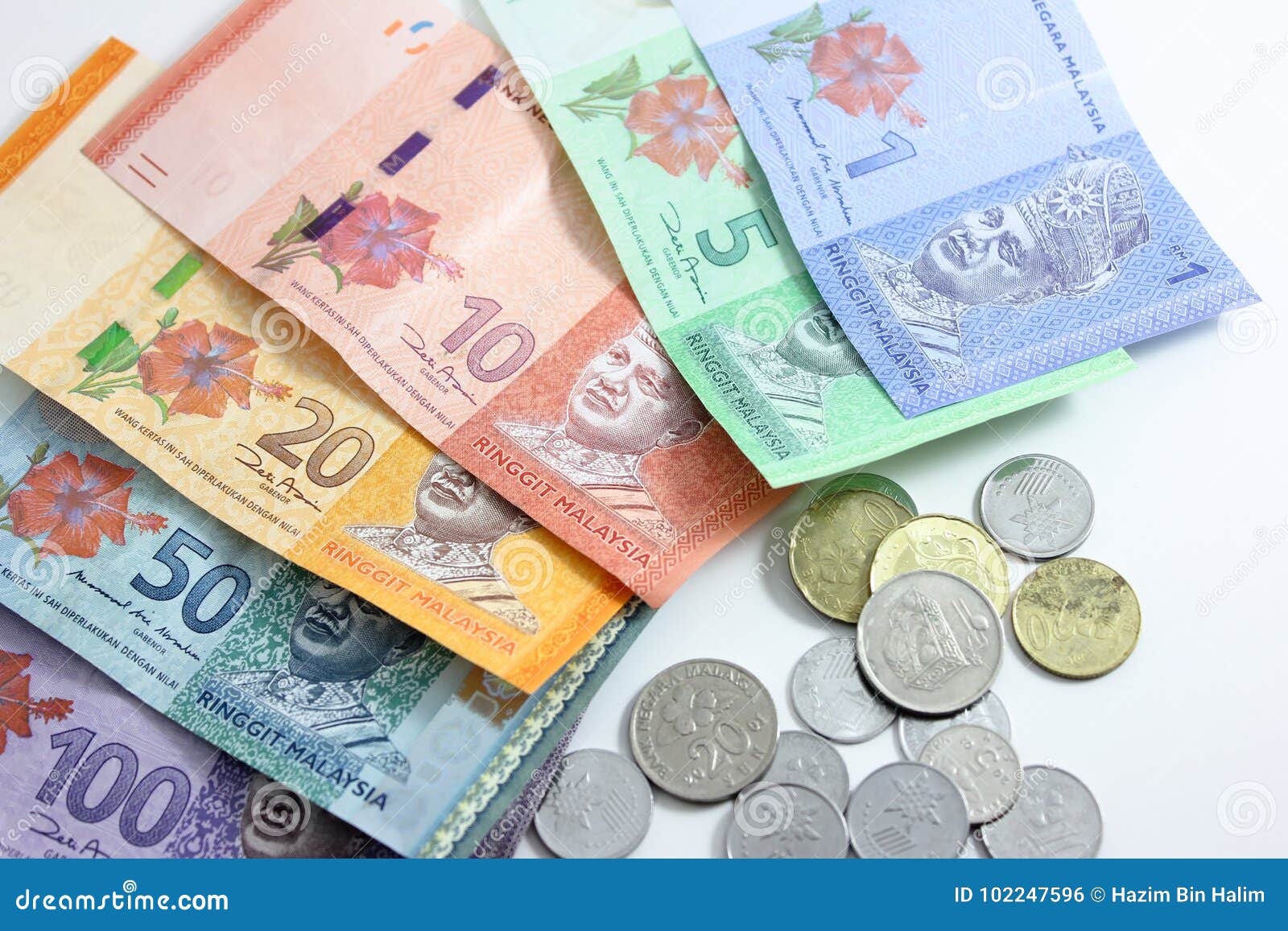 Closeup Shot of Ringgit Malaysia Stock Photo - Image of coins ...
