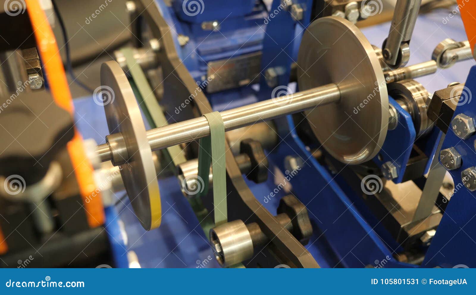 Closeup Shot of Rotating Belt Gears, Side View Stock Video - Video of ...