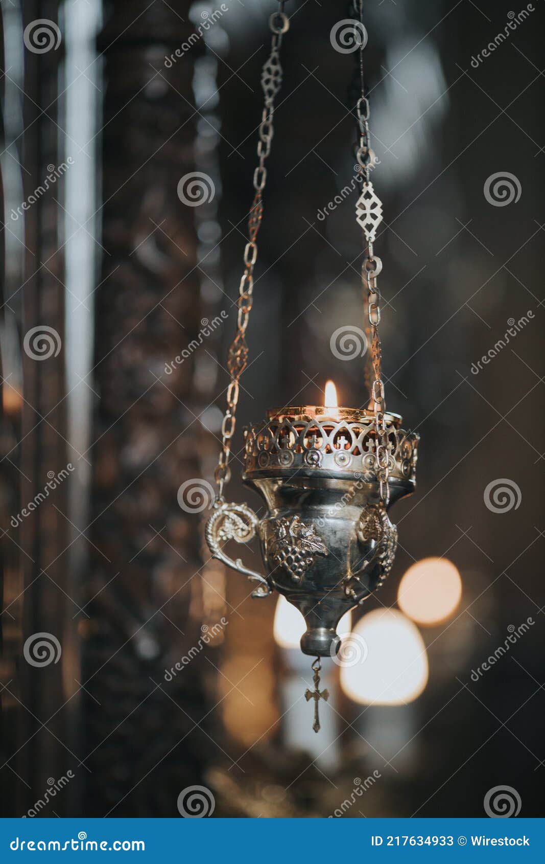 Closeup Shot of a Sanctuary Lamp in the Church Stock Image - Image of ...