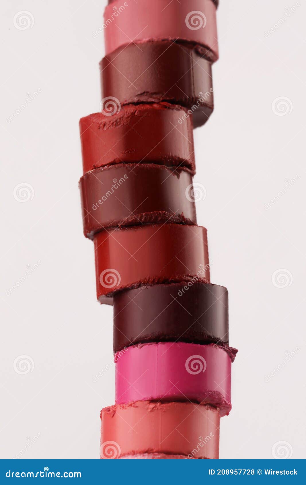 Closeup Shot of Several Different Broken Lipstick Stock Photo - Image ...