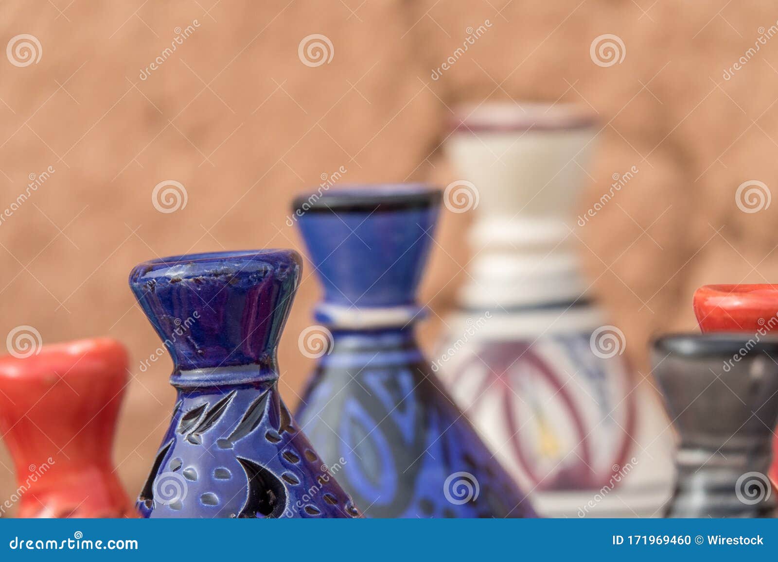 Closeup Shot of Several Objects Decorated with Multiple Colors and ...