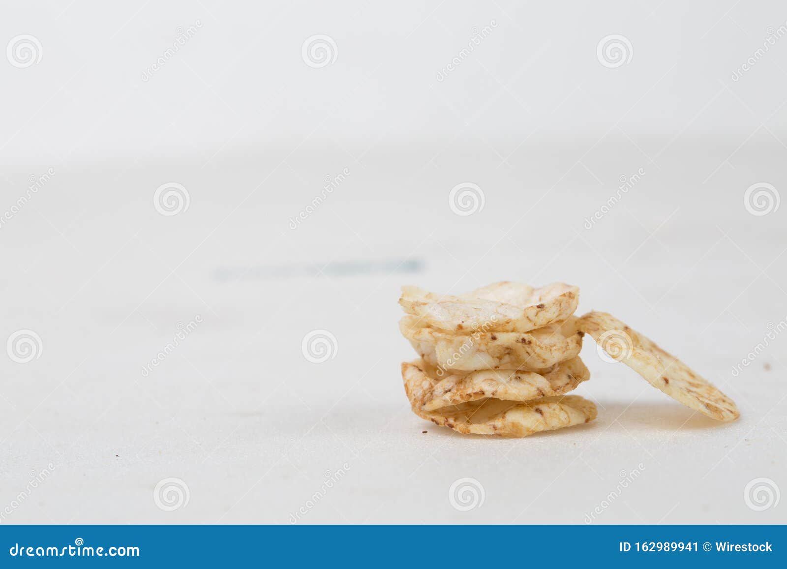 Closeup Shot of a Stack of Pignolia Isolated on a White Background ...