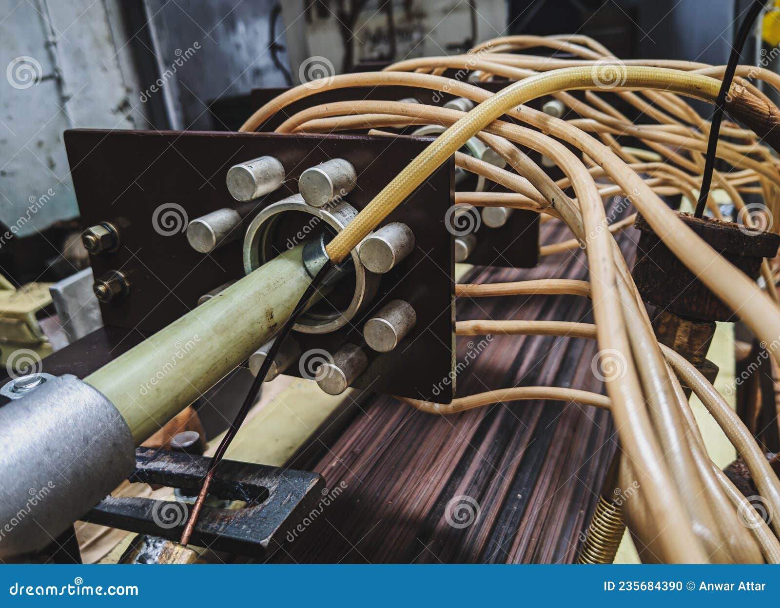 Closeup Shot of Tap Changer of High Voltage Transformer Stock Photo ...