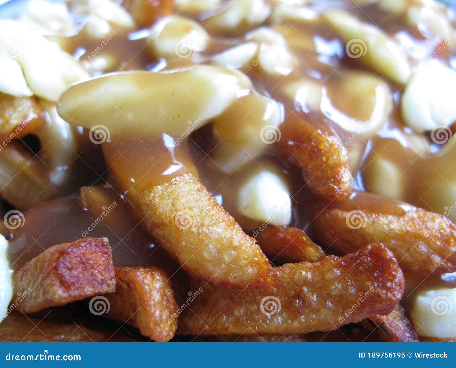 Closeup Shot of a Tasty Looking Canadian Poutine Stock Image - Image of ...