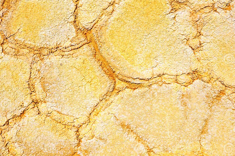 Closeup Shot of a Textured Cracked Yellow Surface Stock Photo - Image ...