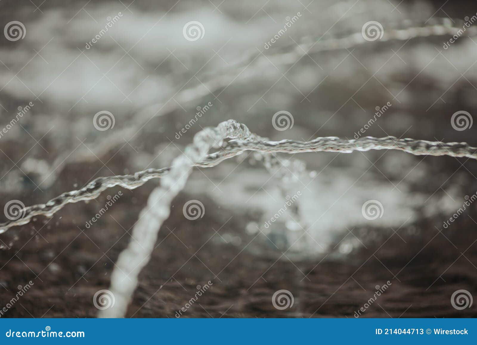 Closeup Shot of Thin Streaks of Water Stock Image - Image of water ...