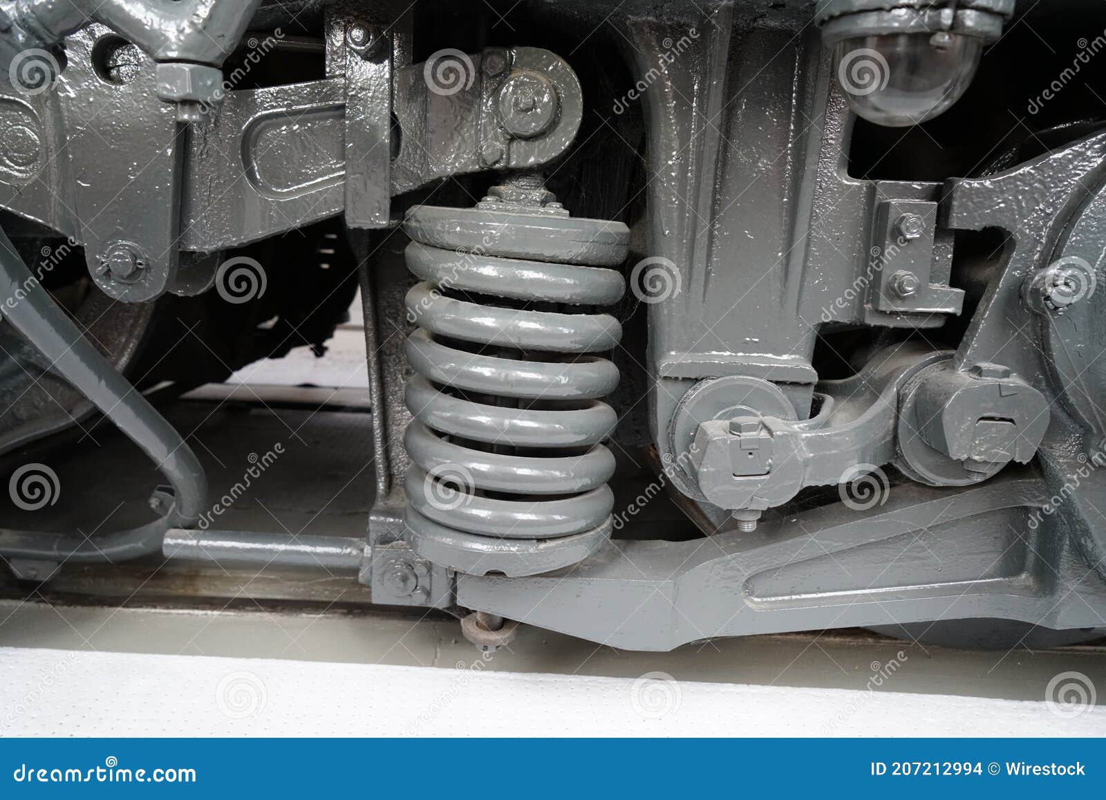 Closeup Shot of a Train Mechanism Stock Photo - Image of train ...