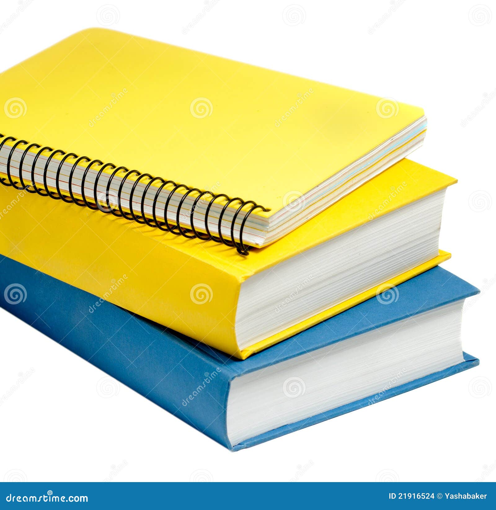 Closeup Shot of Two Books and a Copybook Stock Photo - Image of library ...