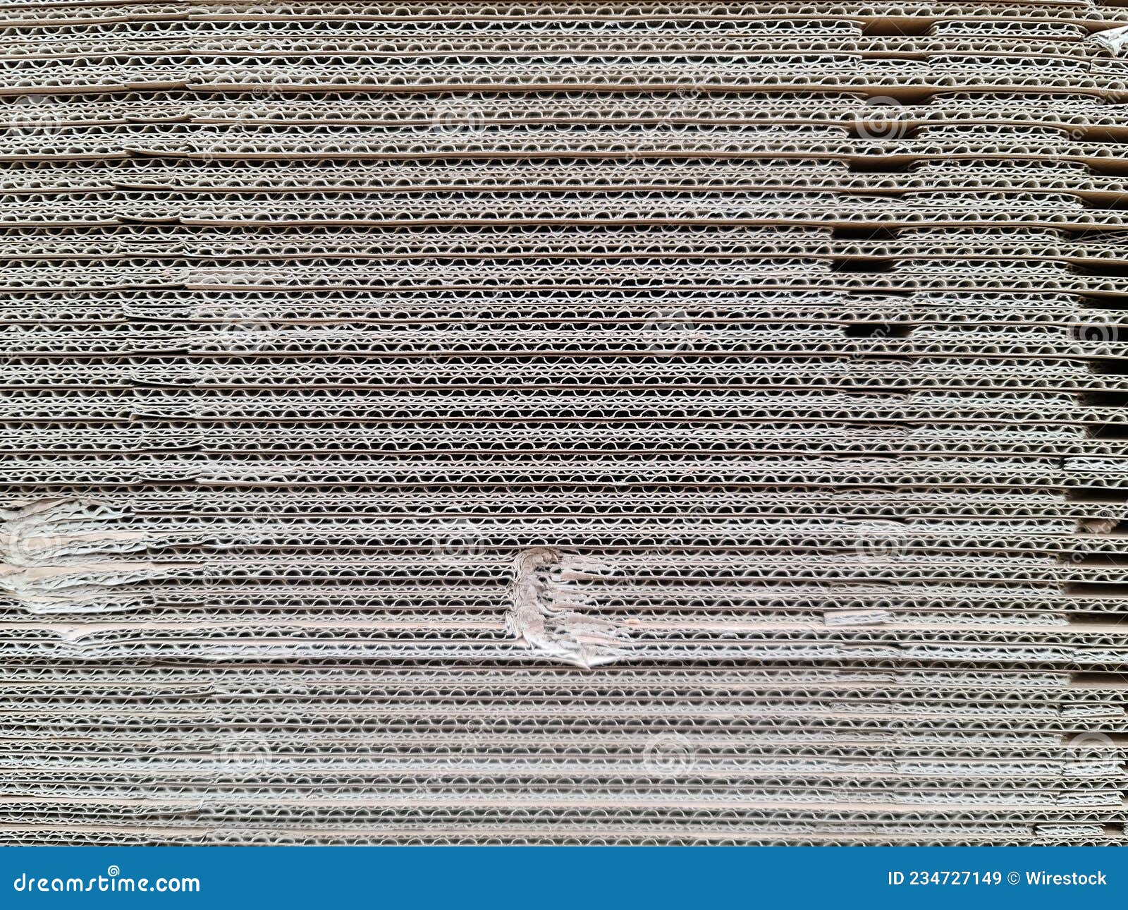 Closeup Shot of Unfolded Cardboard Boxes on a Stack Stock Image - Image ...