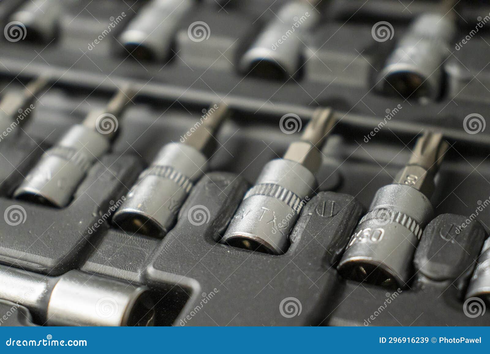 Closeup Shot of Various Torx Bits Stored Neatly in a Tool Box. Stock ... Closeup Shot of Various Torx Bits Stored Neatly in a Tool Box. Stock ...
