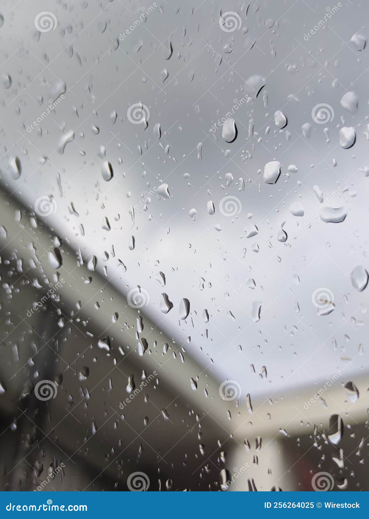 Closeup Shot of Water Droplets on Glass Surface Stock Image - Image of ...
