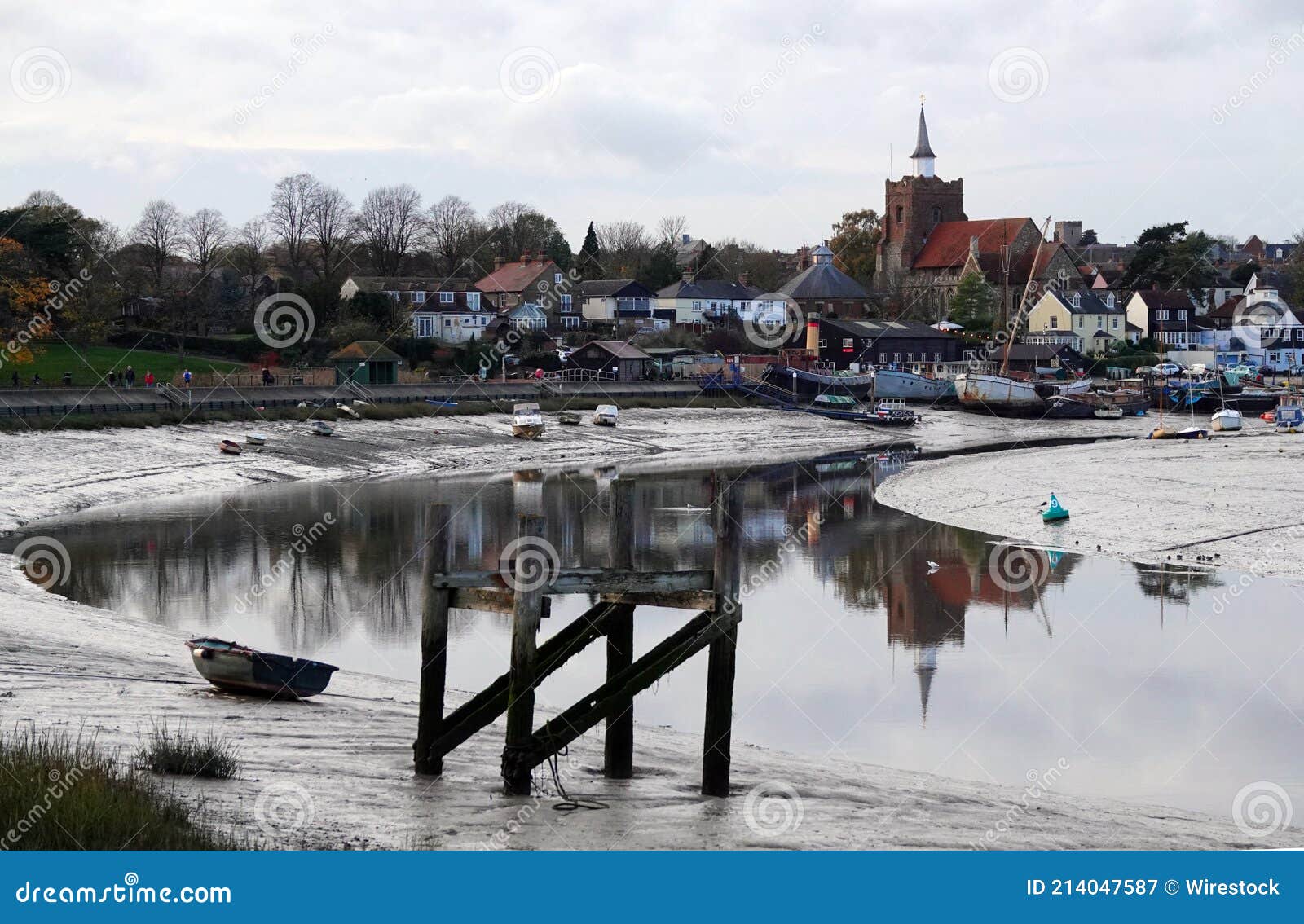 Closeup Shot of the Waterfront at Burnham-on-Crouch in England Stock ...