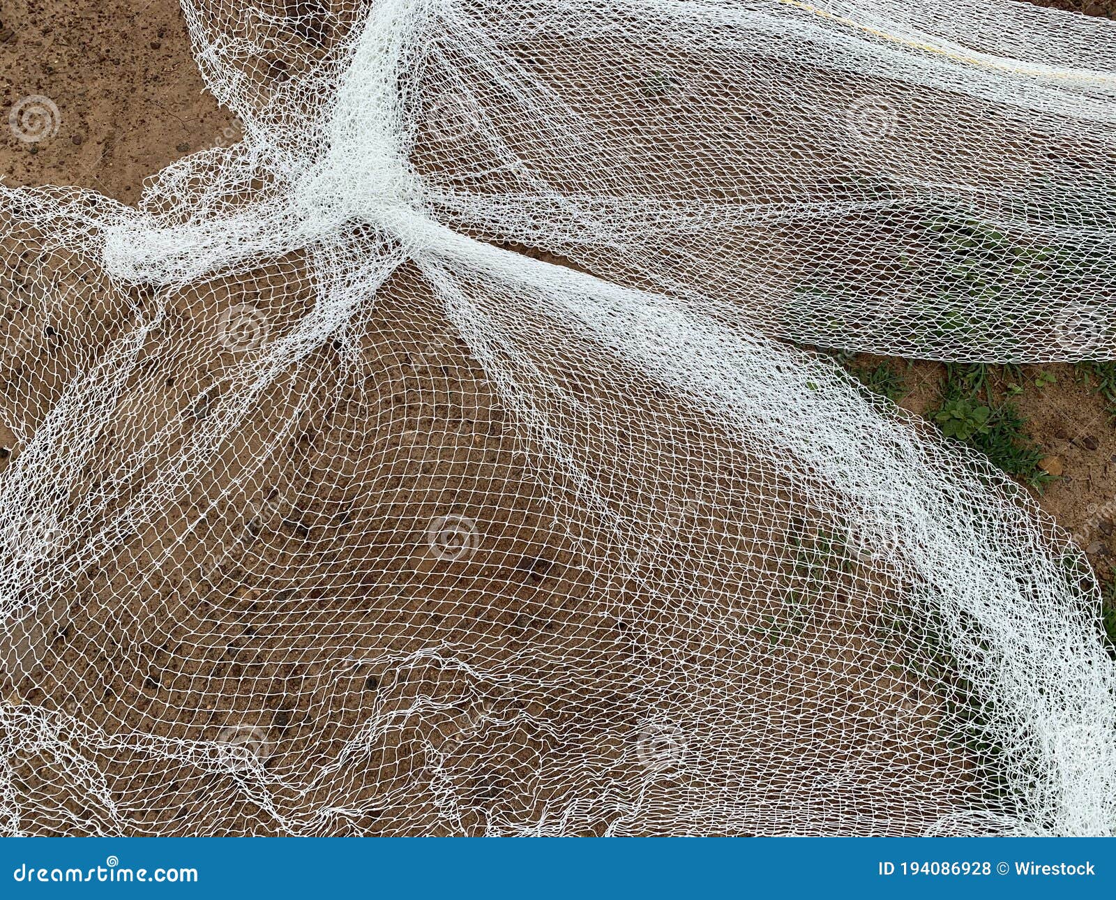 Closeup Shot of White Fishing Nets Stock Photo - Image of white, view ...