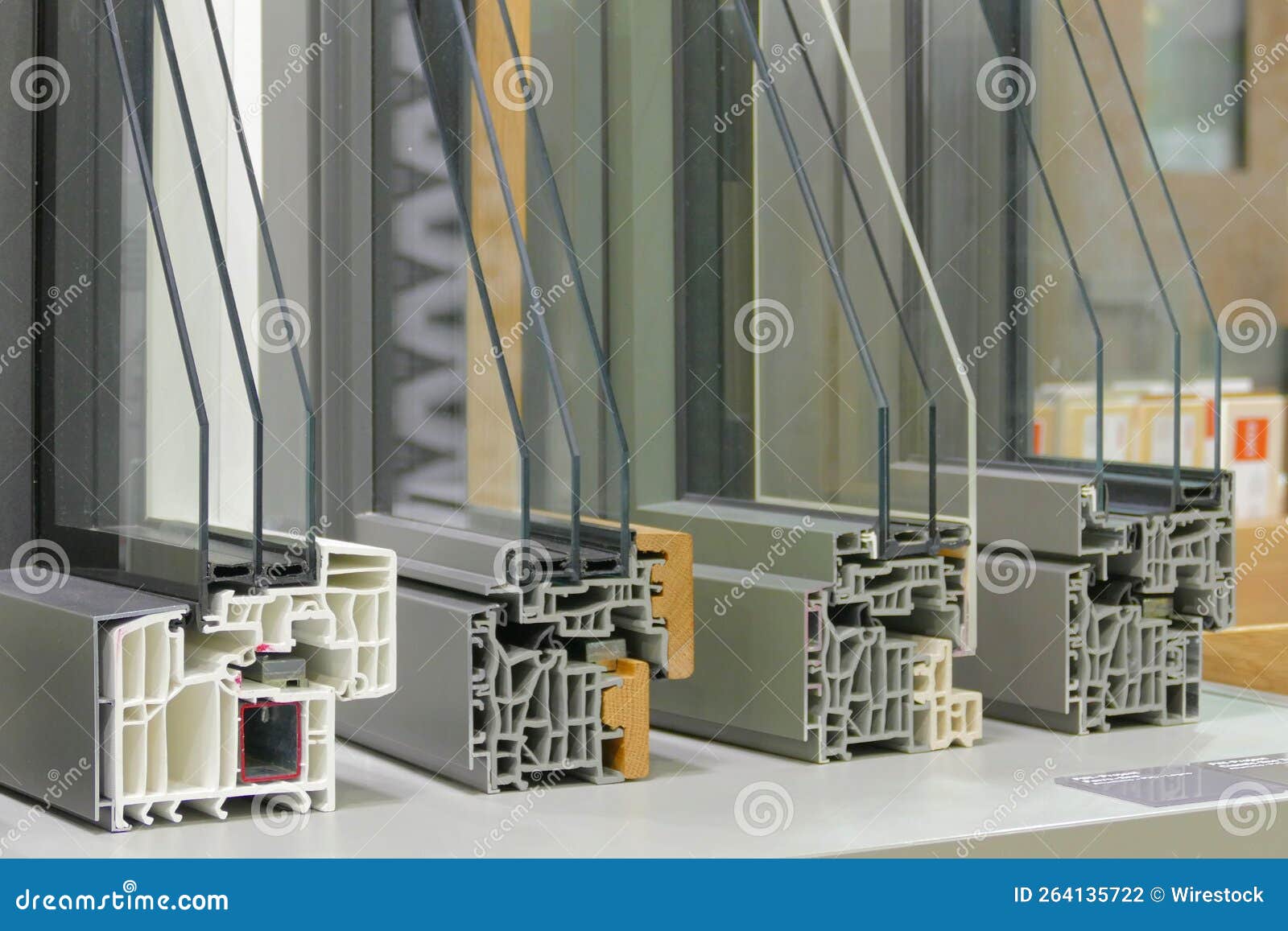 Closeup Shot of Window Frames for Thermo-acoustic Insulation with ...