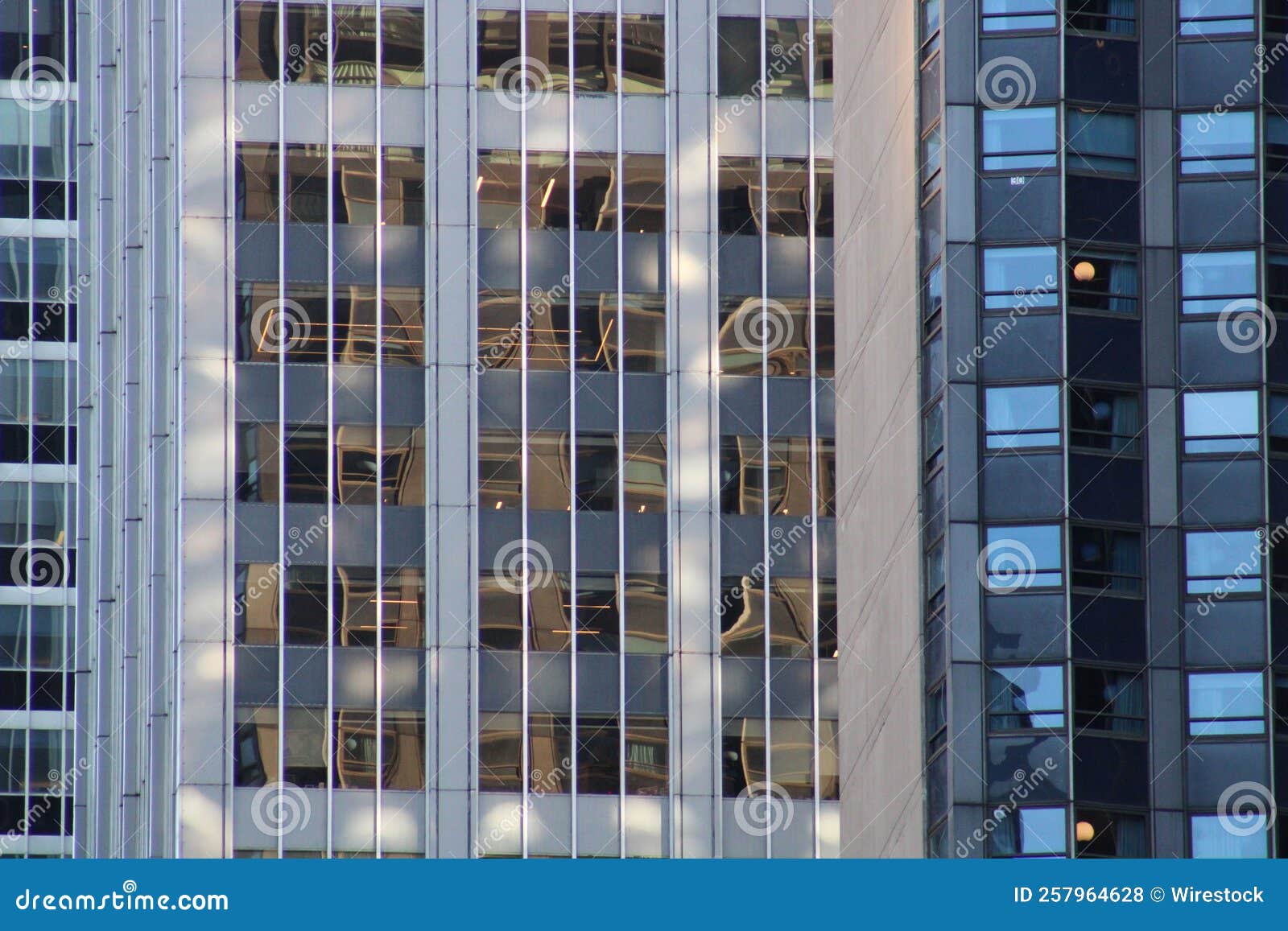 Closeup Shot of Windows of Construction of a Multi-story Complex in the ...