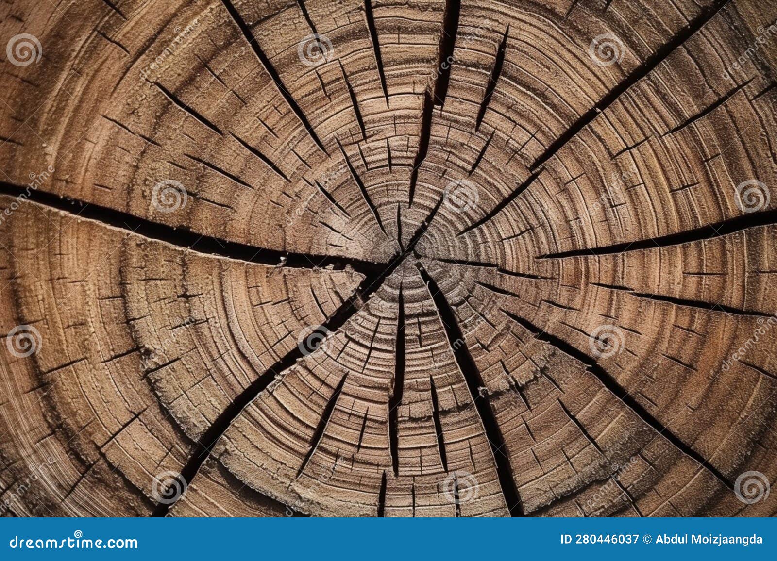 Closeup Showcases Tree S Growth History through Circle Patterns Stock ...