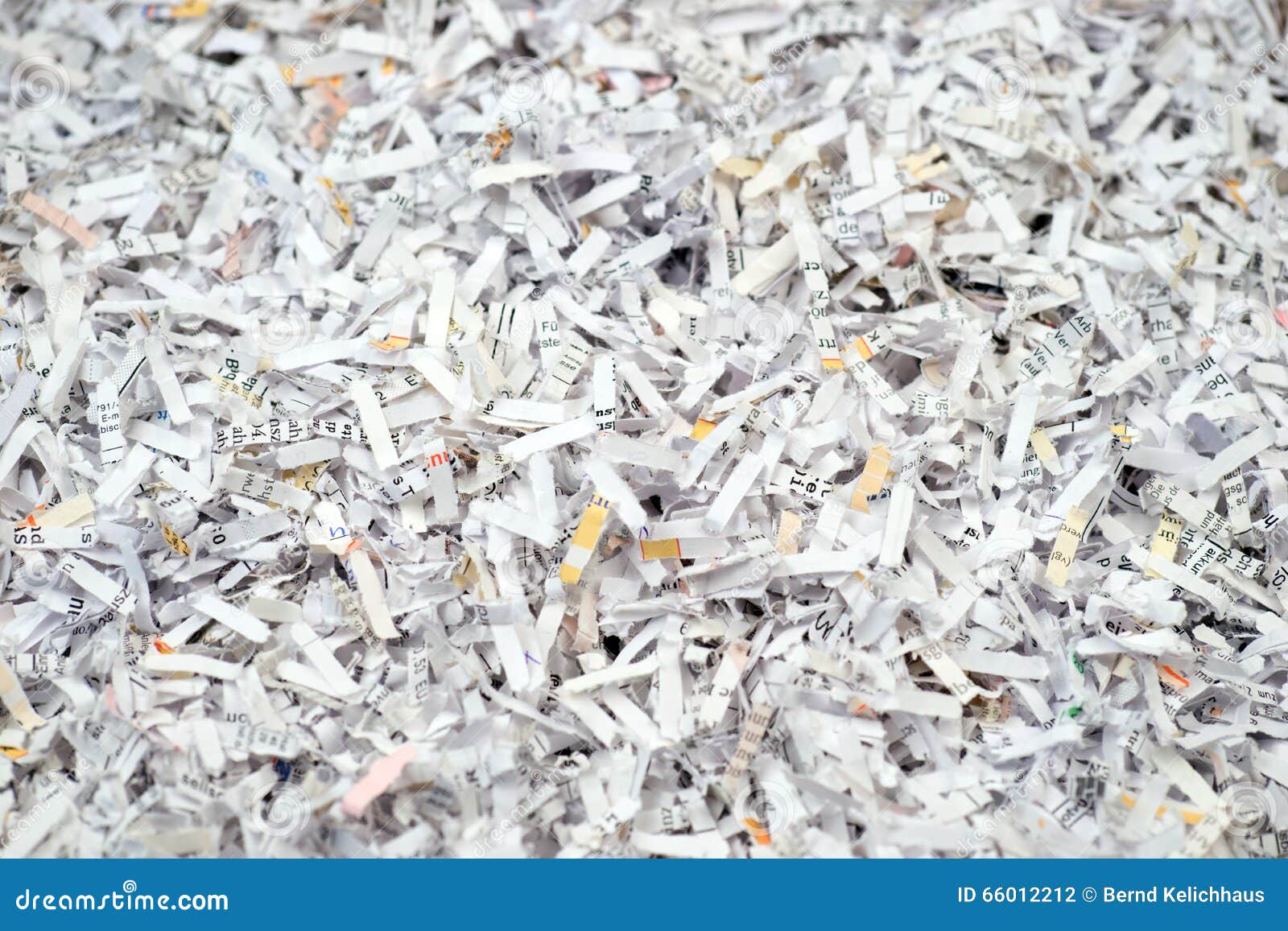 Closeup of Shredded Paper Documents Stock Photo - Image of privacy ...